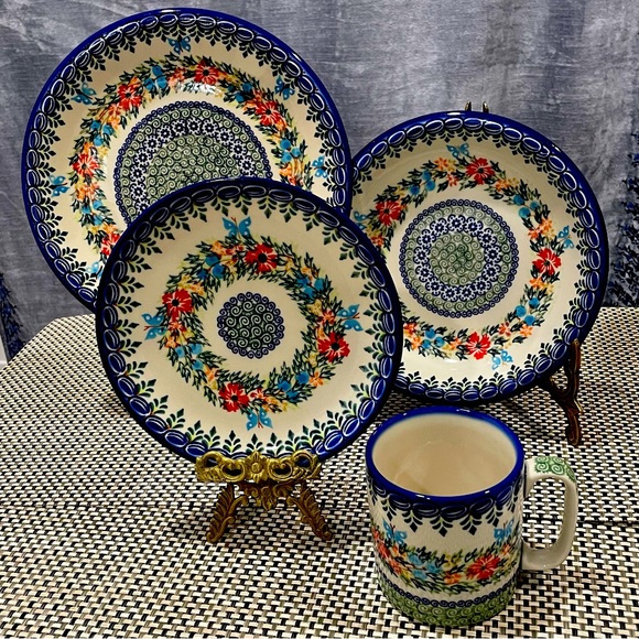 Polish Pottery | Dining | Polish Pottery Unikat Hand Made In Poland Set ...